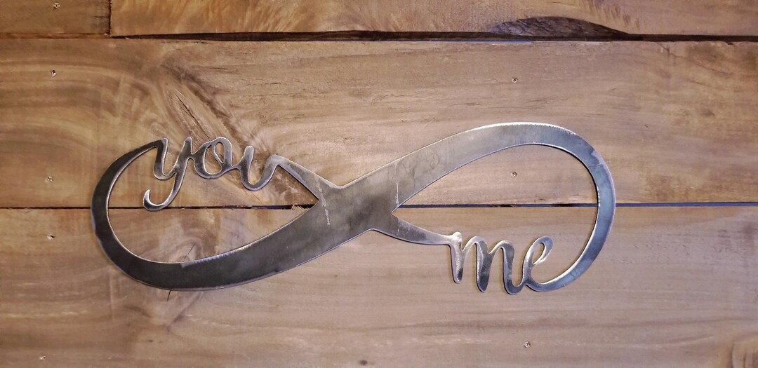 Metal You and Me Infinity Sign- Metal Wall Décor, Infinity Sign ...