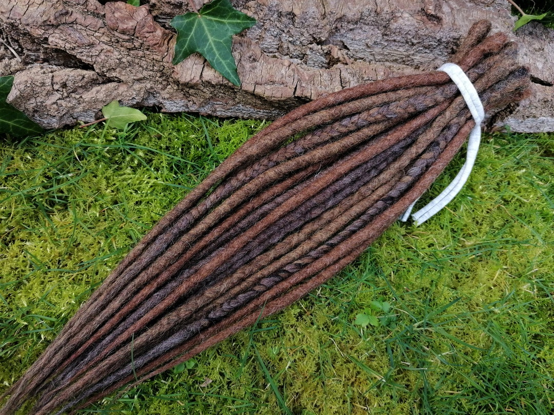 30-80 Cm DE SE Accent Wool Dreads Extensions Fake Dreadlocks stay ...