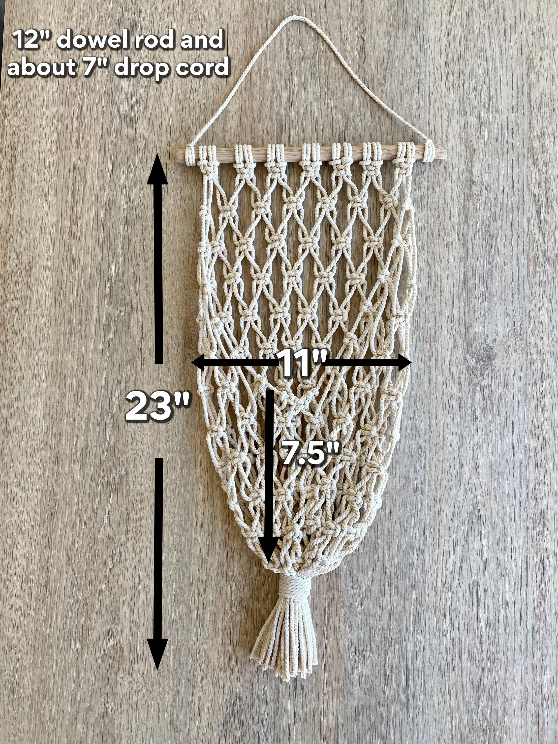 Macrame Storage Basket Wall Hanging Fruit & Vegetable Hanging | Etsy