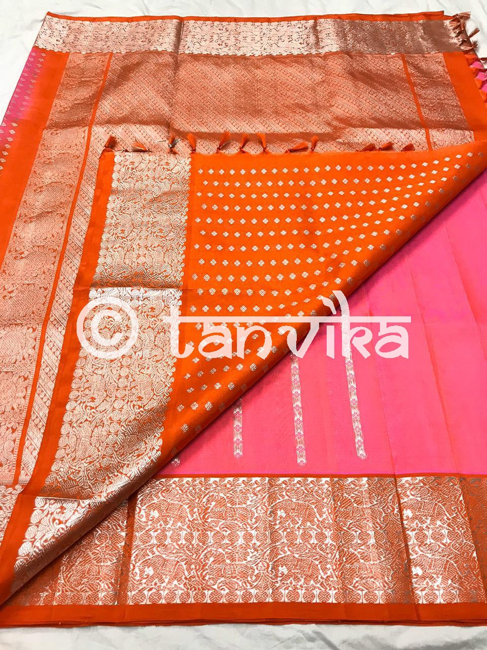 Gorgeous Royal Venkatagiri Silk Saree Indian Handloom Wedding Bridal ...