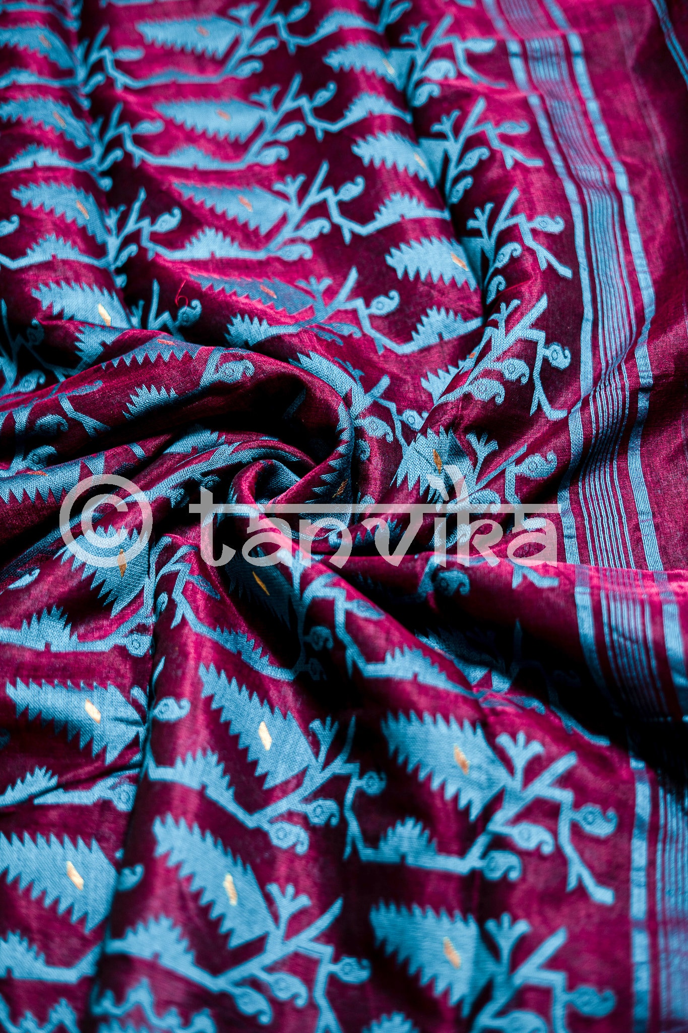 Unique Jamdani Saree with intricate geometric pattern Jamdani - Etsy 日本