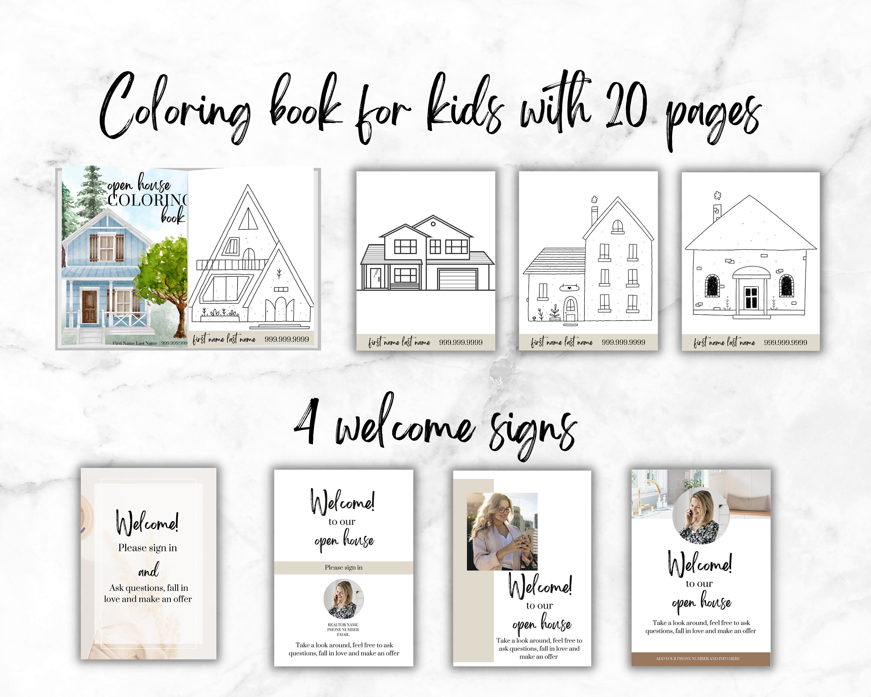 Open House Bundle, Real Estate Marketing, Open House Templates Bundle ...