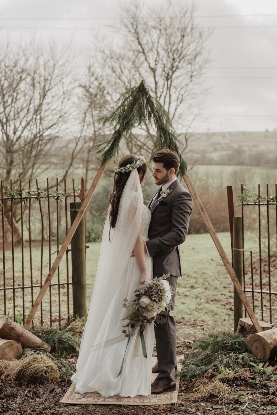 Drape Veil, Draped Cathedral Veil, Soft English Tulle Veil, Boho ...
