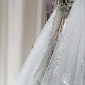 Drape Veil, Draped Cathedral Veil, Soft English Tulle Veil, Boho ...
