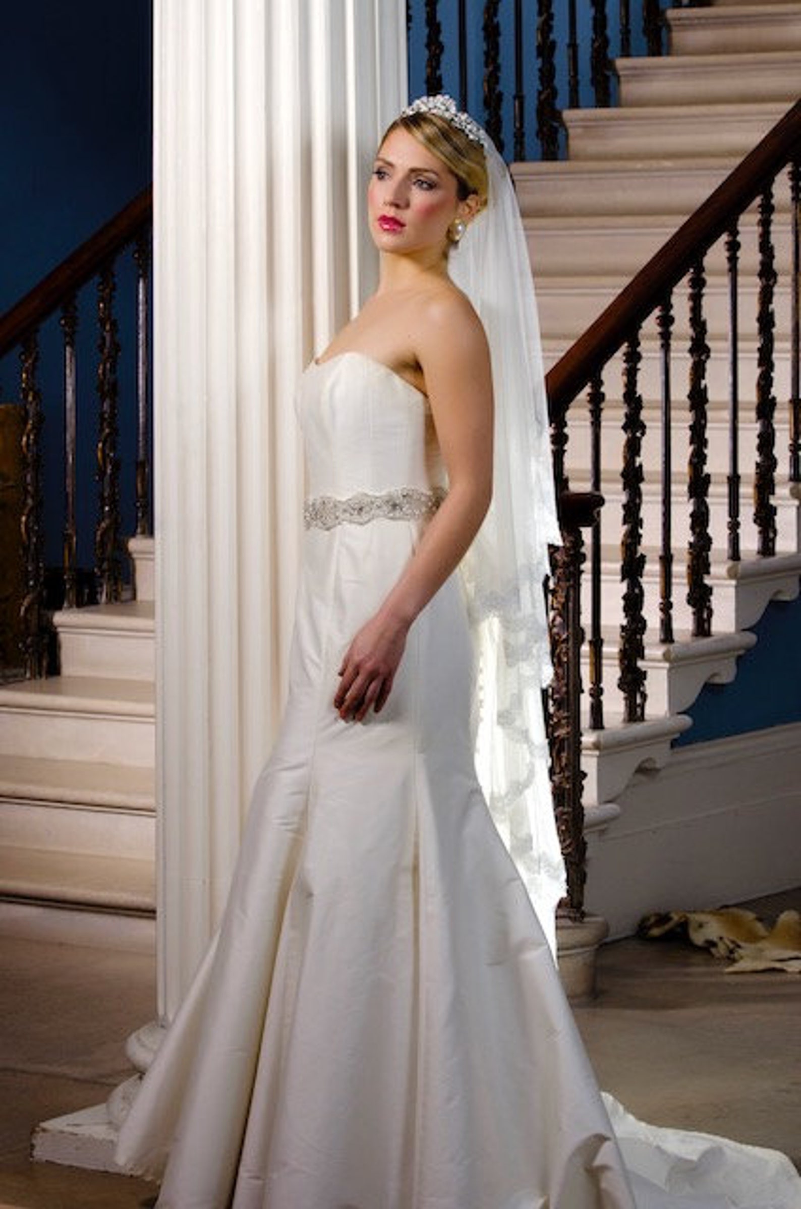 Kate Middleton, Silk Wedding Veil, Lace Drop Veil, Silk Tulle ...