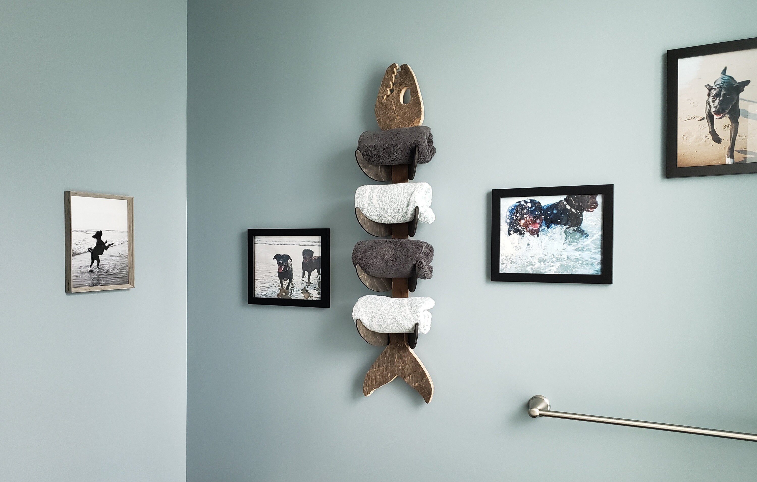 Fish Bones Wine Rack Wine Rack Art Wooden Art Fish Skeleton Rustic ...