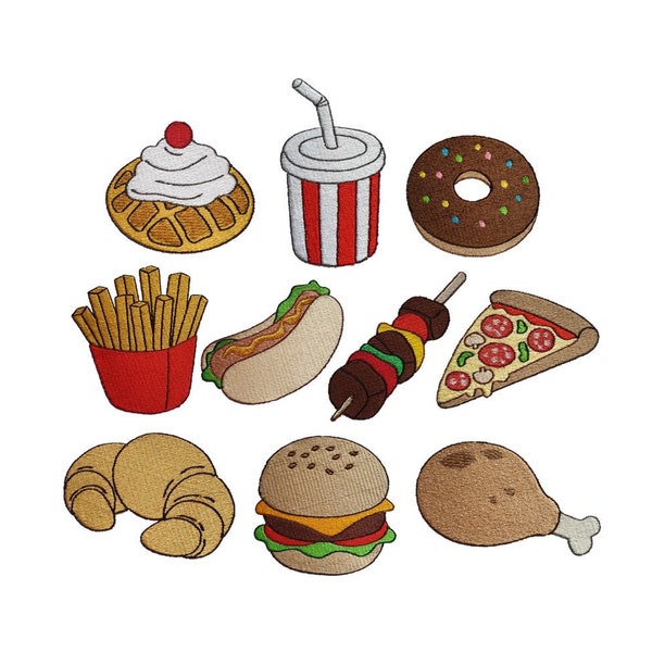 Food Embroidery - Etsy