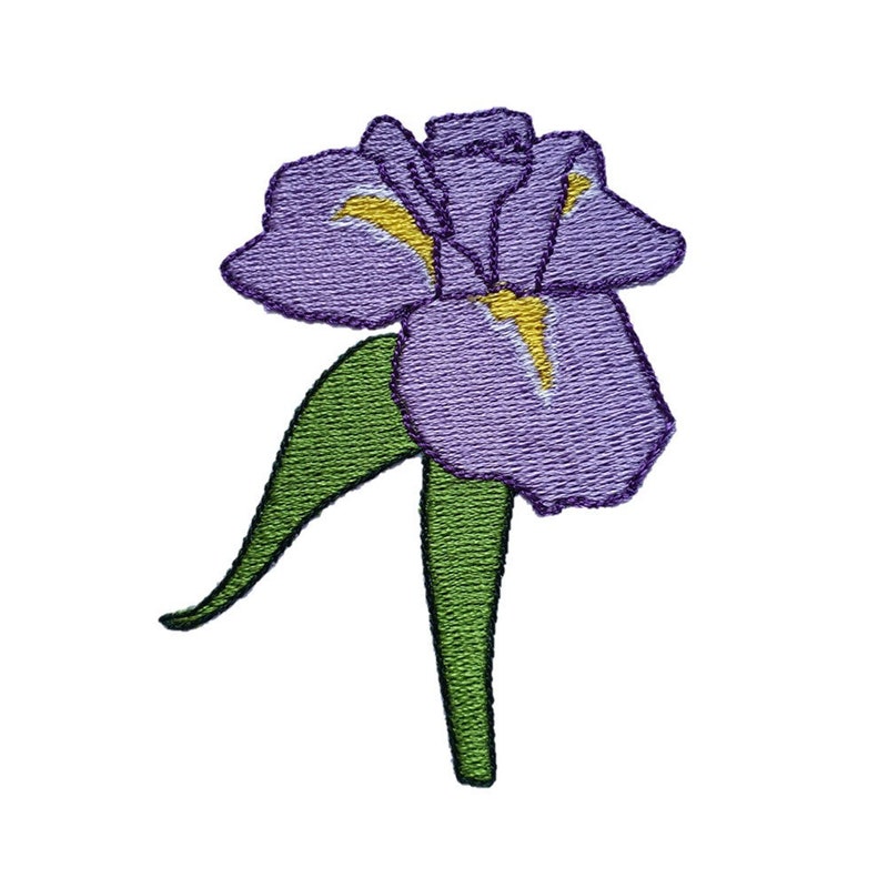 Iris Embroidery - Etsy