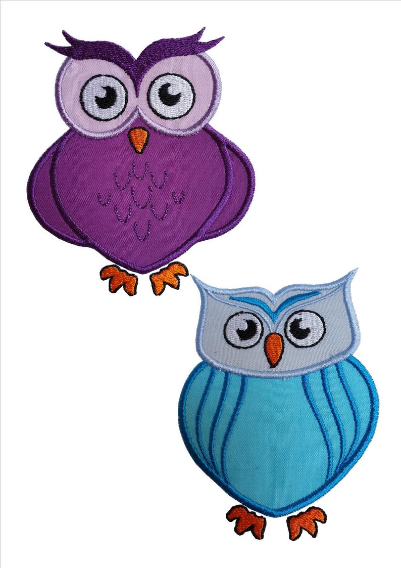 Applique Owls Set of 10 Machine Embroidery Designs/ Cute Owl Designs - Etsy