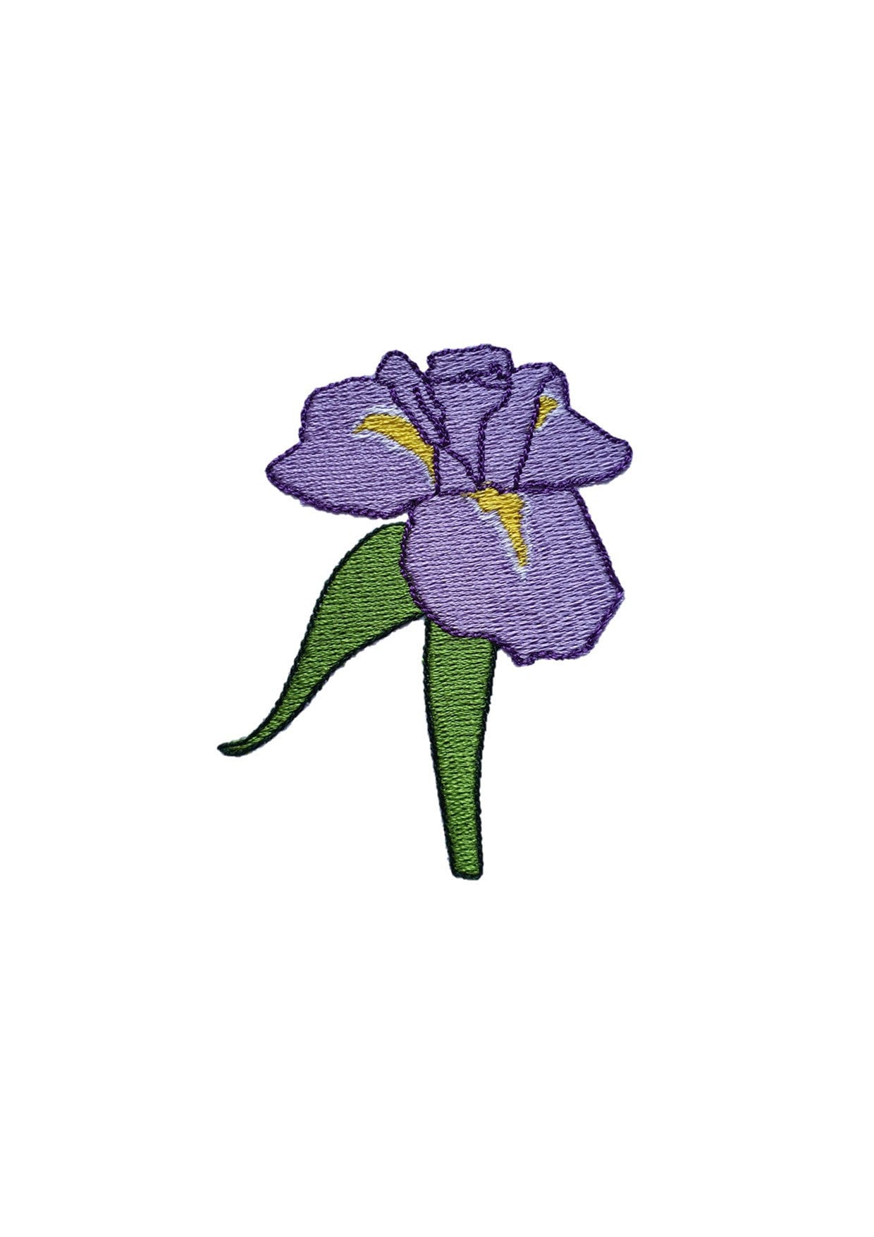 Iris Filled Stitch Machine Embroidery Design/flower/bloom/floral - Etsy