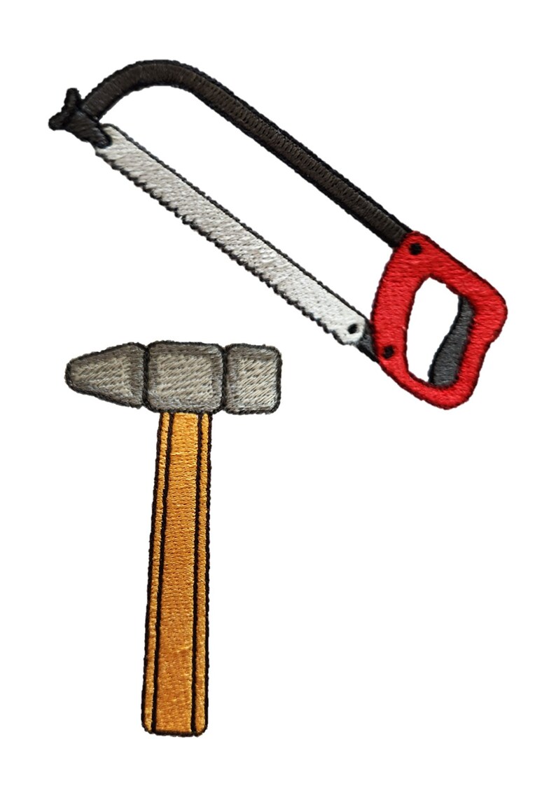 DIY Set of 10 Filled Stitch Machine Embroidery Designs/ Cute Handyman ...