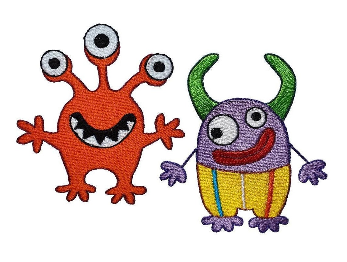 Merry Monsters Filled Stitch Machine Embroidery Set of 10 Designs/cute ...