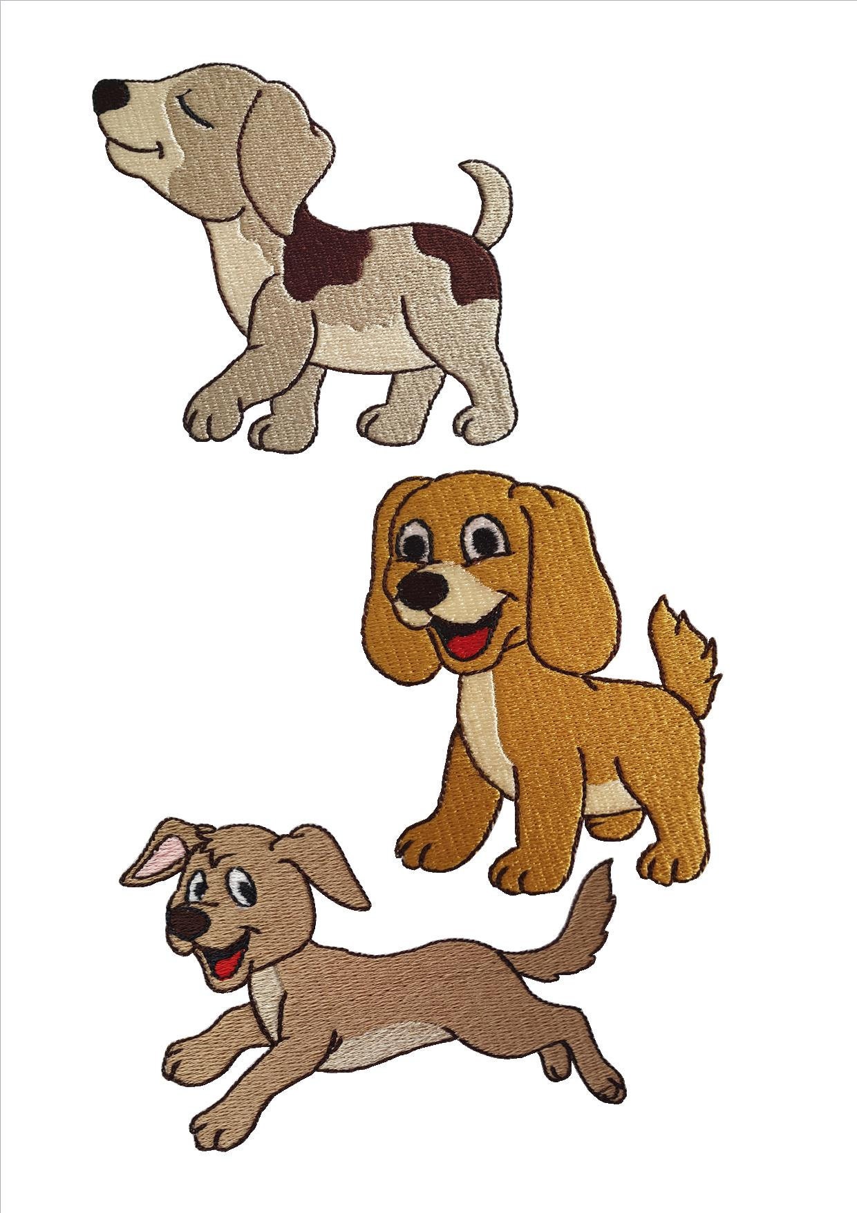 Happy Hounds Set of 10 Filled Stitch Machine Embroidery Designs/ Dogs ...