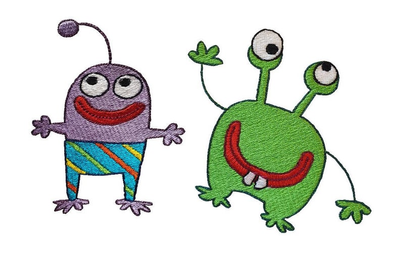 Merry Monsters Filled Stitch Machine Embroidery Set of 10 Designs/cute ...