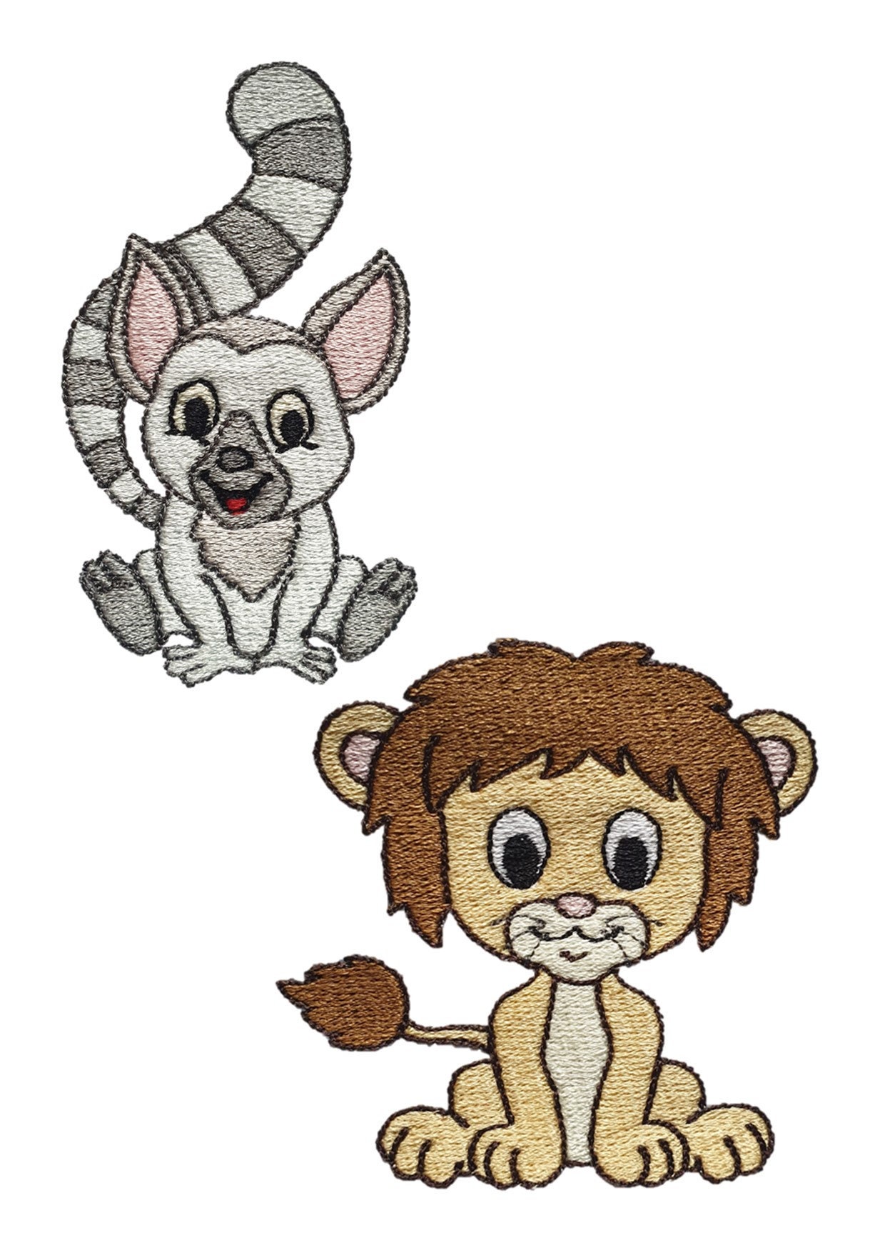 Baby Animals Set of 10 Filled Stitch Machine Embroidery Designs - Etsy
