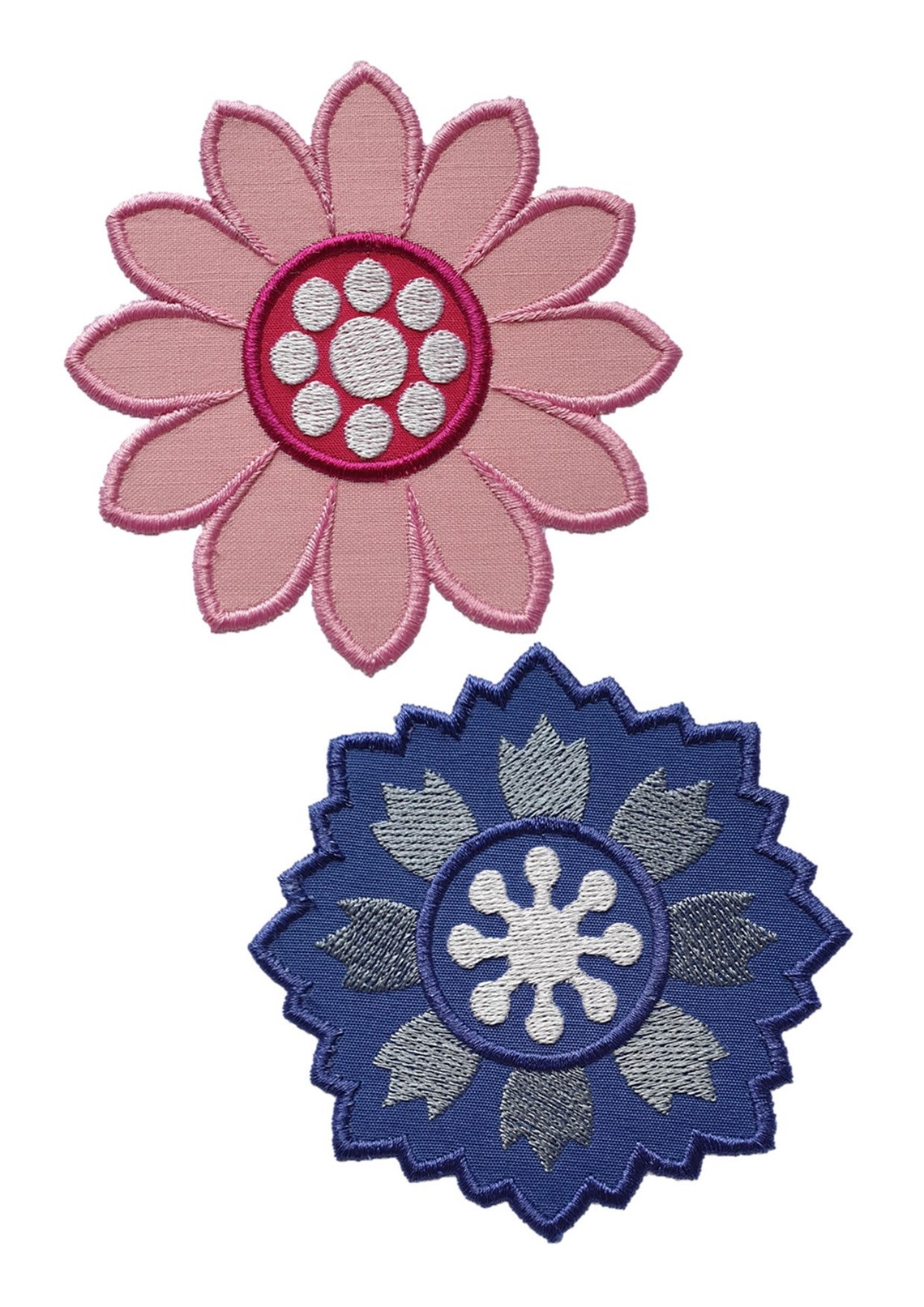 Flowery Applique Set of 10 Machine Embroidery Designs/floral/blossoms ...