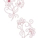 Floral Redwork Set of 10 Machine Embroidery Designs/flowers - Etsy