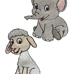 Baby Animals Set of 10 Filled Stitch Machine Embroidery Designs - Etsy