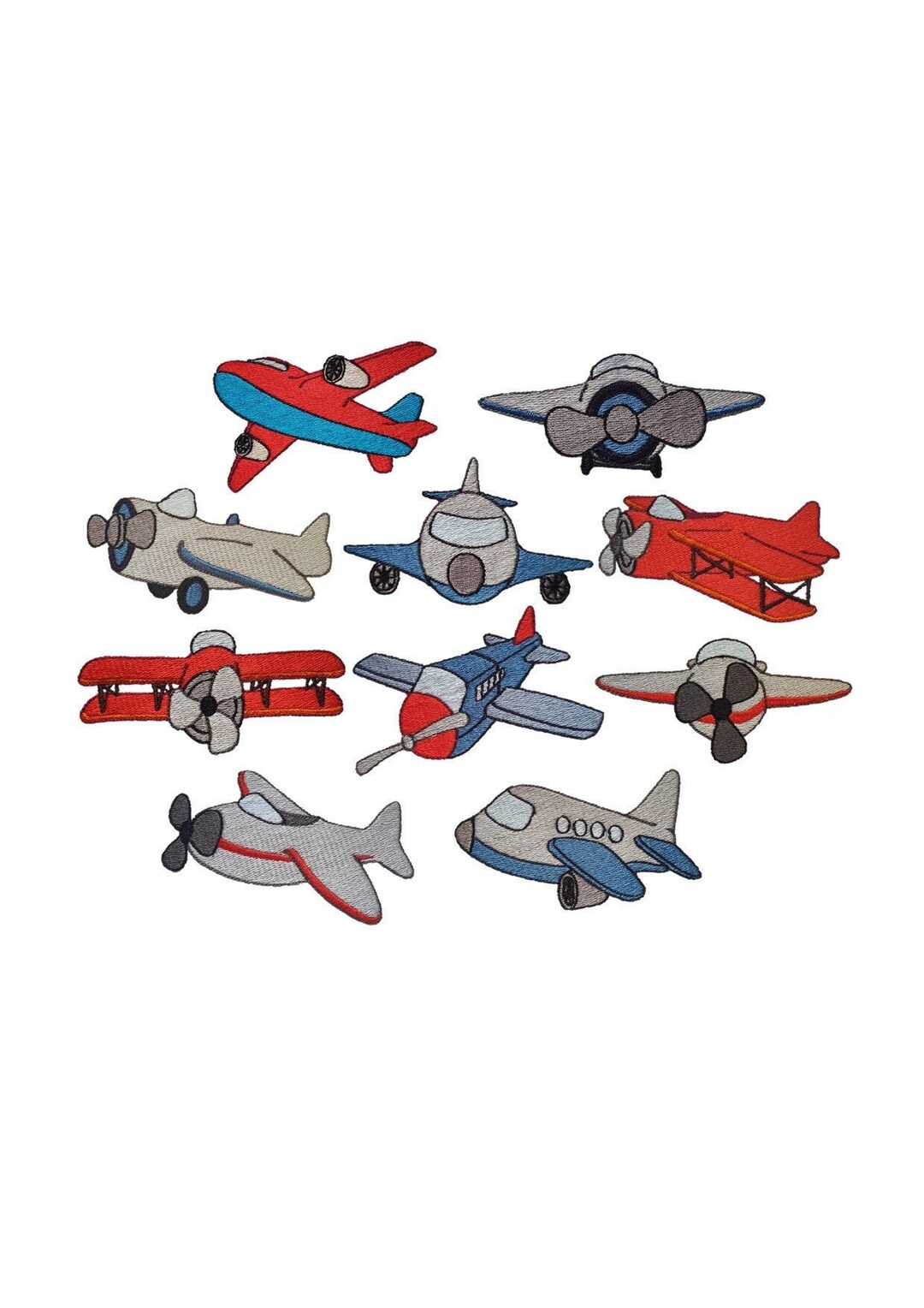 Aeroplanes Set of 10 Filled Stitch Machine Embroidery Designs/planes - Etsy
