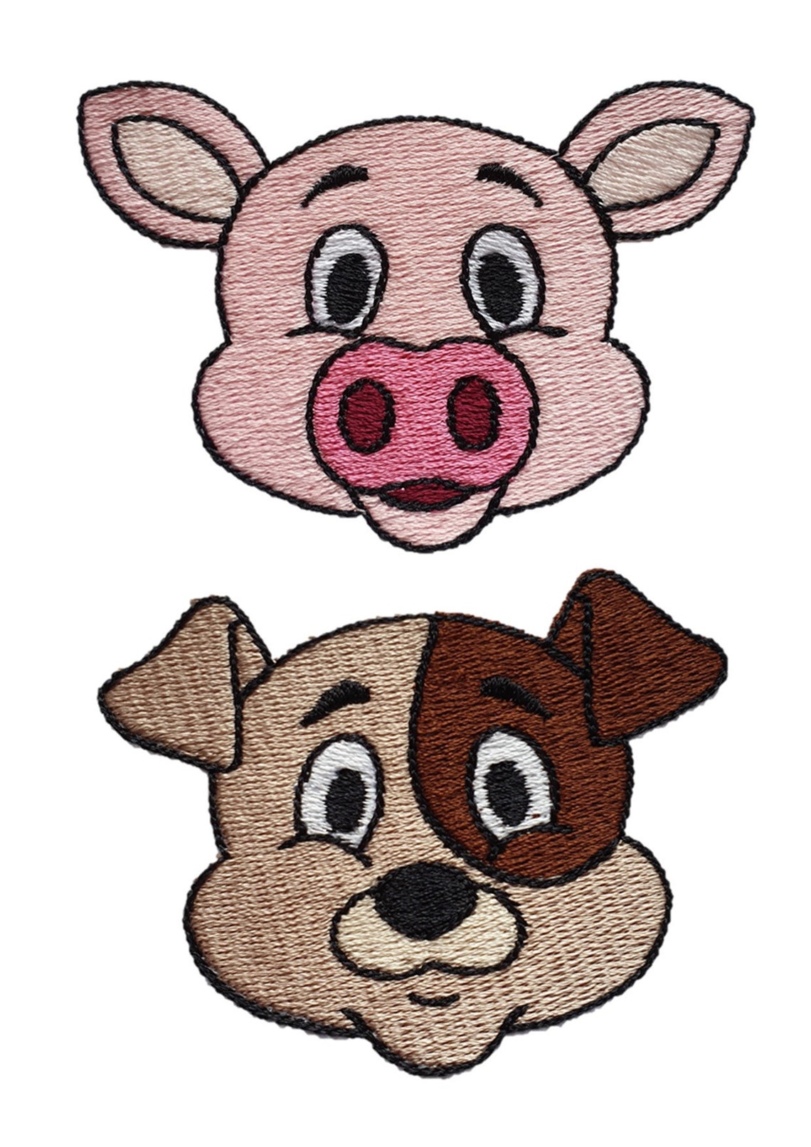 FACE It Set of 10 Filled Stitch Machine Embroidery Designs/animal Faces ...