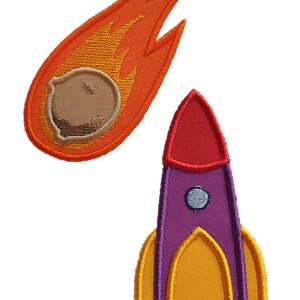 Outer Space Applique Set of 10 Machine Embroidery Designs/planets/space ...