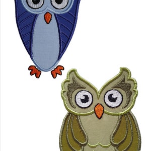 Applique Owls Set of 10 Machine Embroidery Designs/ Cute Owl Designs - Etsy