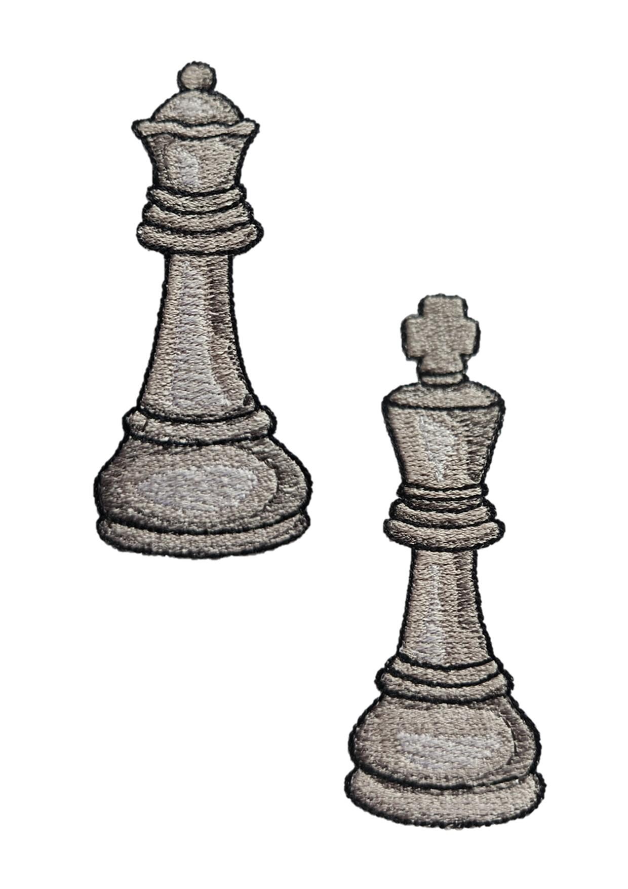 Chess Set of 10 Filled Stitch Machine Embroidery Designs - Etsy