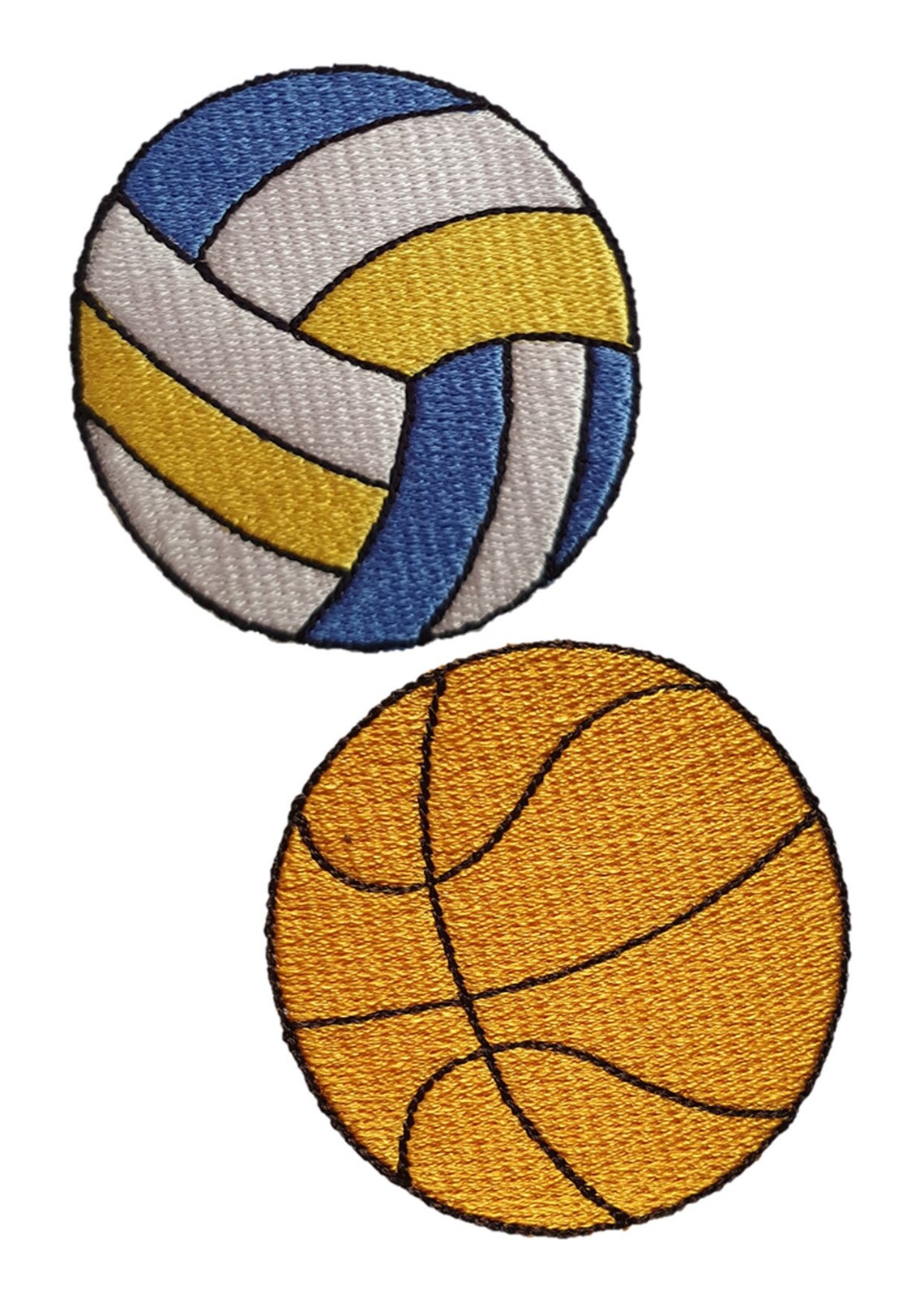 Balls Set of 10 Filled Stitch Machine Embroidery | Etsy