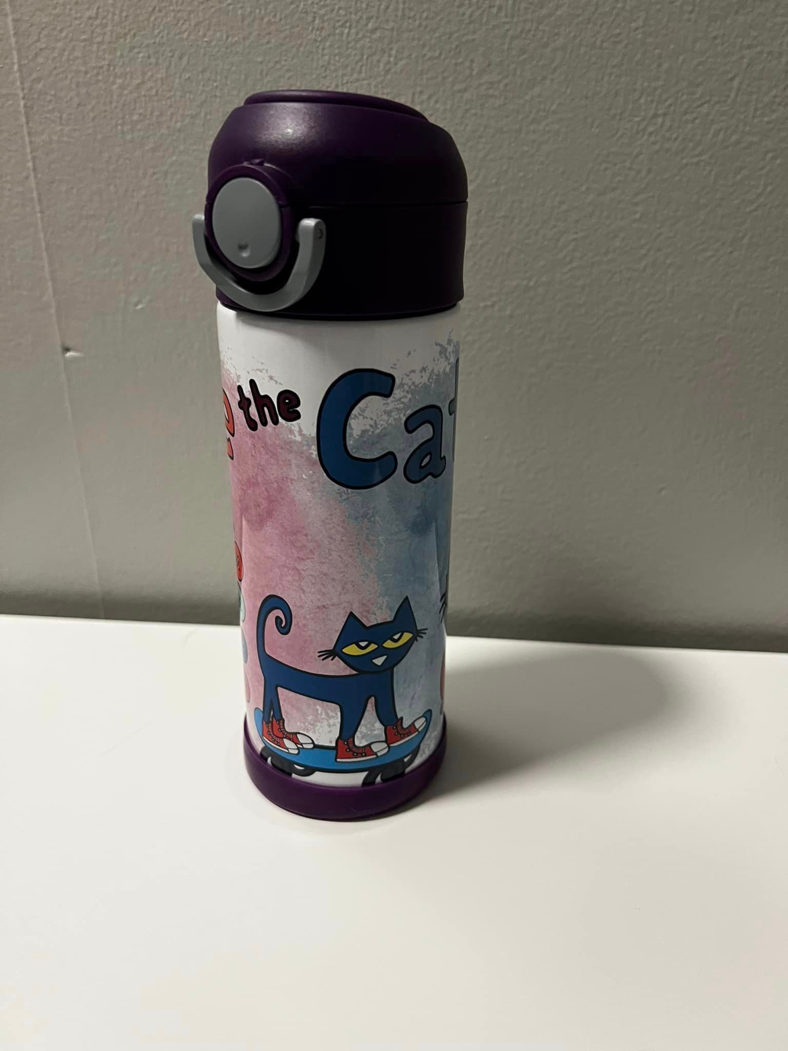 Pete the Cat Kids Thermos/water Bottle 12oz - Etsy