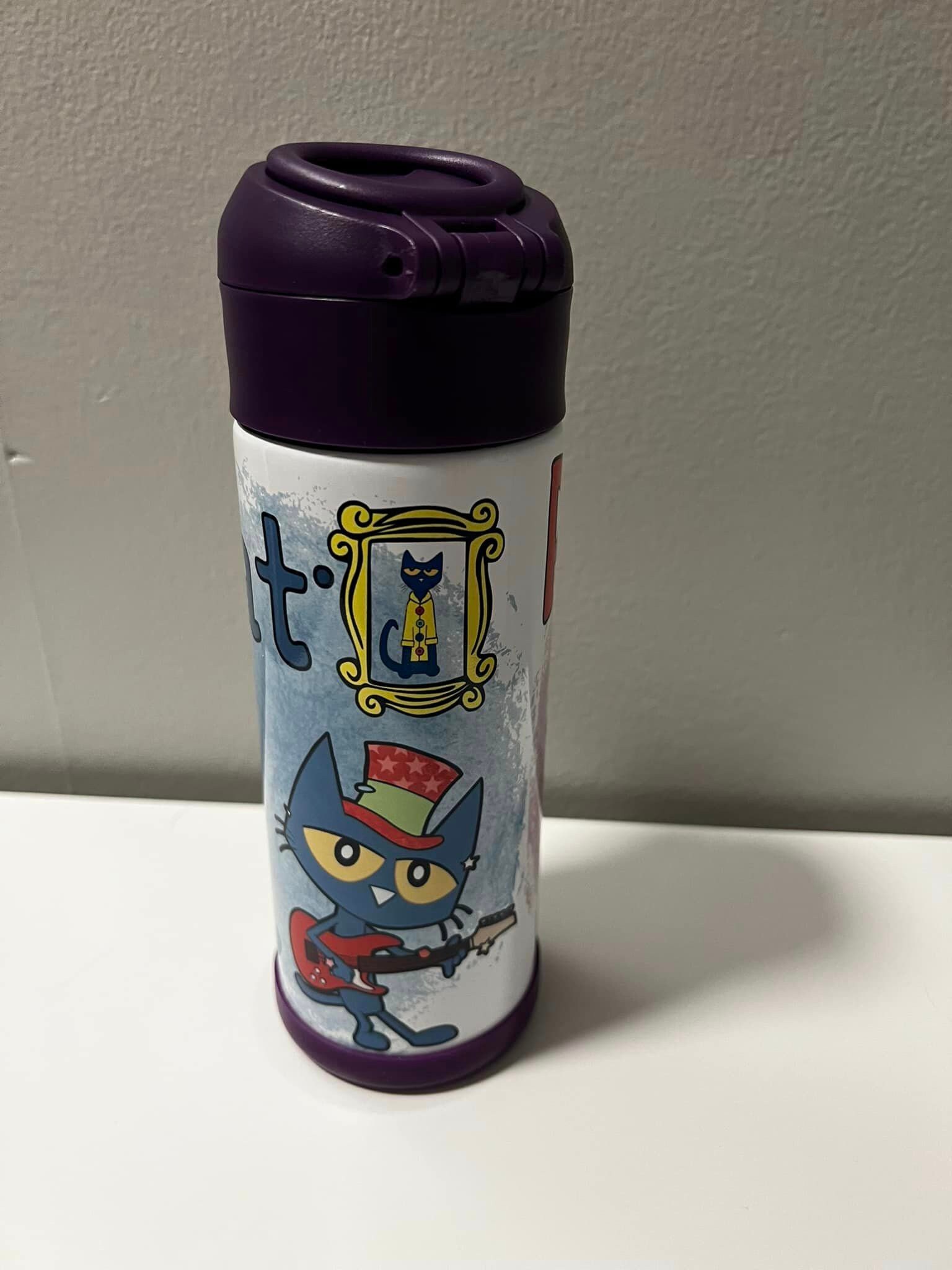 Pete the Cat Kids Thermos/water Bottle 12oz - Etsy