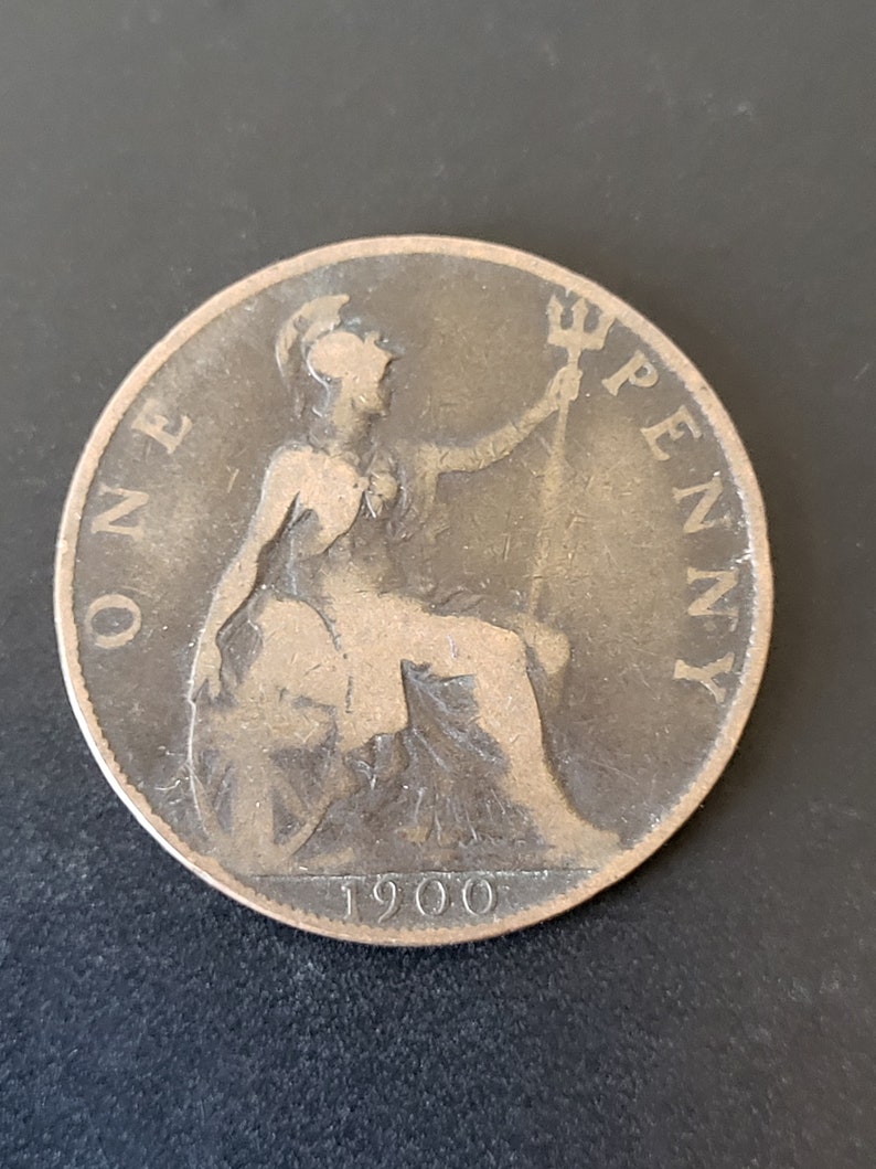1900 Victorian Penny - 3.1 Cm Diameter - 1d - Etsy