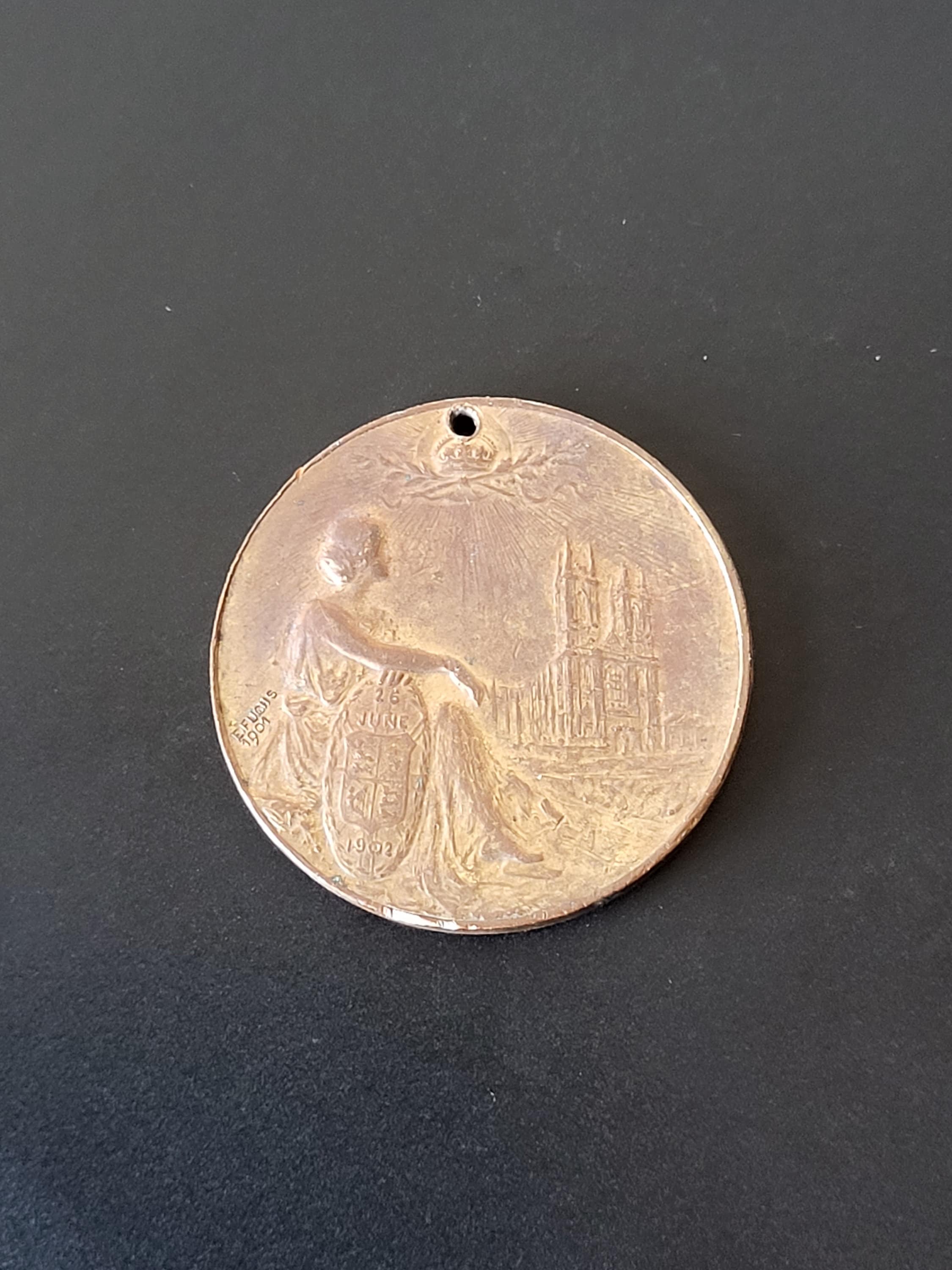 King Edward VII Commemorative 1902 Coronation Celebration Medal - E ...