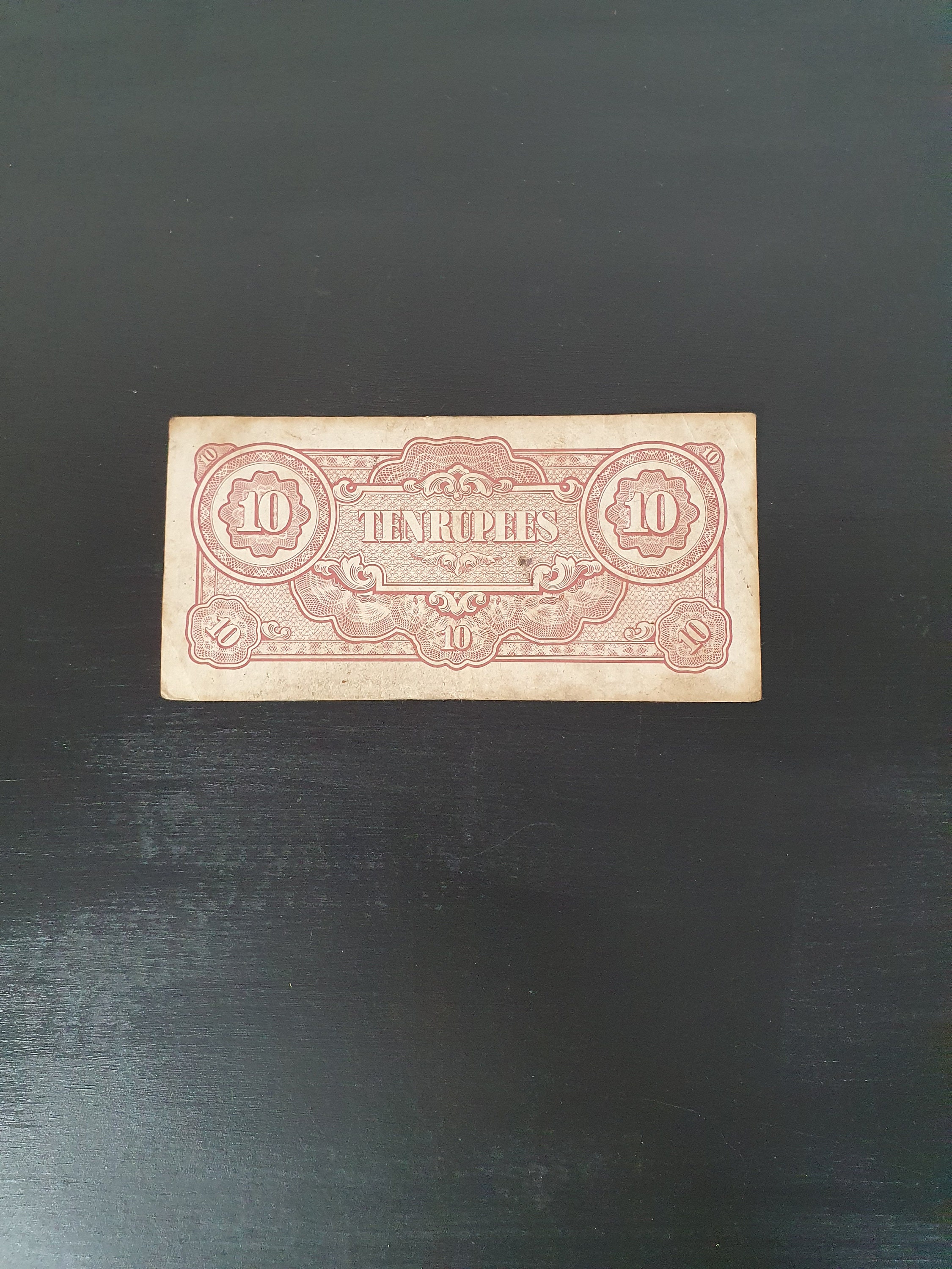 Japanese Government 10 Rupees Bank Note - Etsy