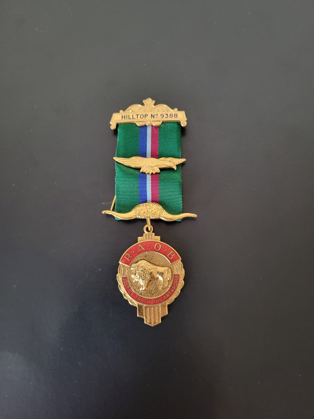 Attractive Vintage R.A.O.B. Medal - Lodge No. 9388 (royal Antediluvian ...