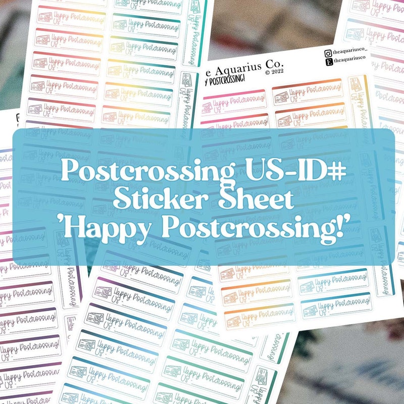Postcrossing Sticker - Etsy