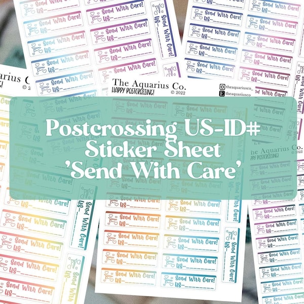 Postcrossing Sticker - Etsy