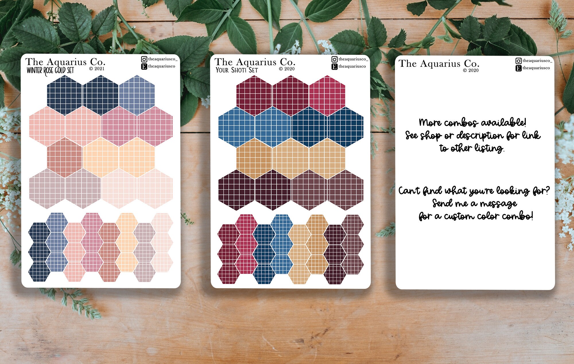 Honeycomb Bullet Journal Stickers Functional Hexagon Sticker - Etsy