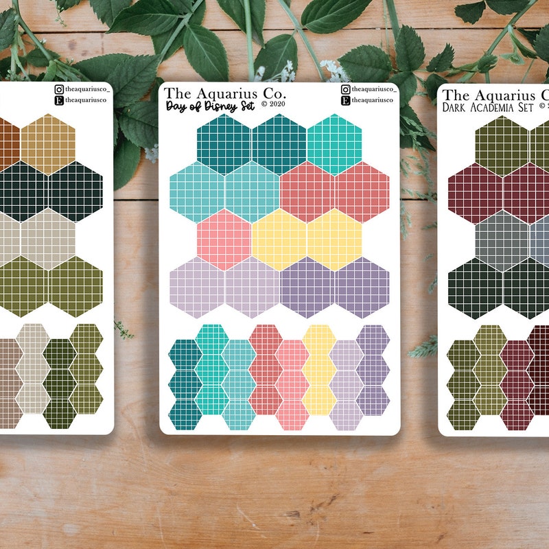 Hexagon Stickers - Etsy