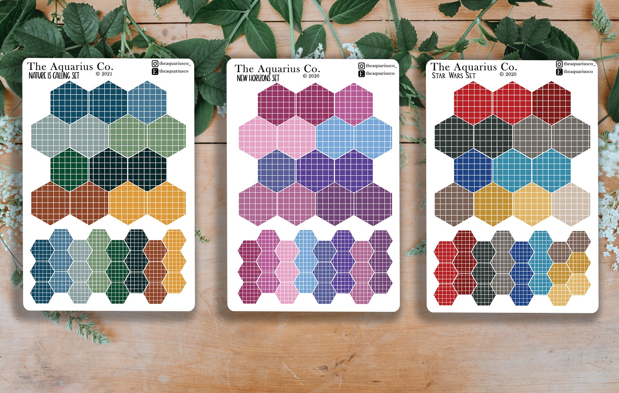 Honeycomb Bullet Journal Stickers Functional Hexagon Sticker - Etsy