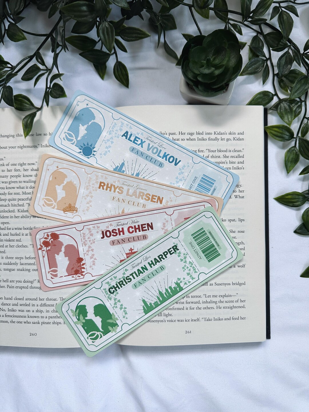 TWISTED Series Inspired Ticket Bookmarks | Love | Games | Hate | Lies ...