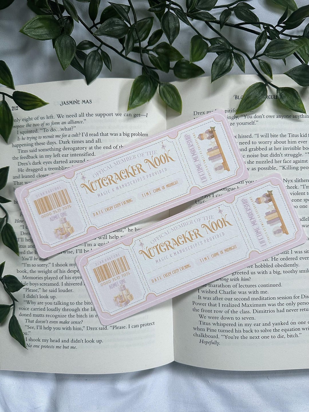Nutcracker Nook Ticket | Christmas Bookmark - Etsy
