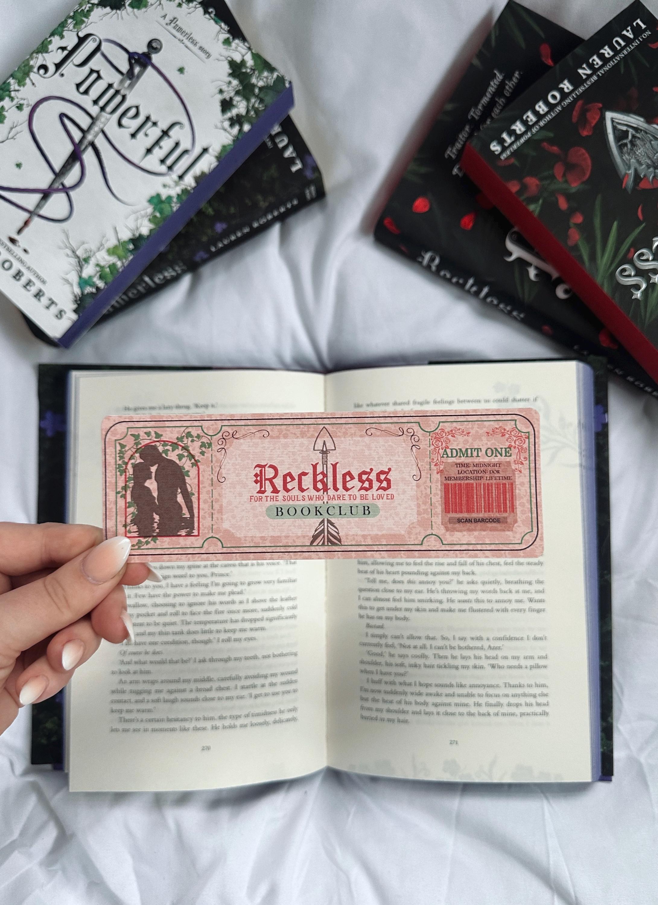 Powerless Inspired Bookmarks | Powerless | Powerful | Reckless ...