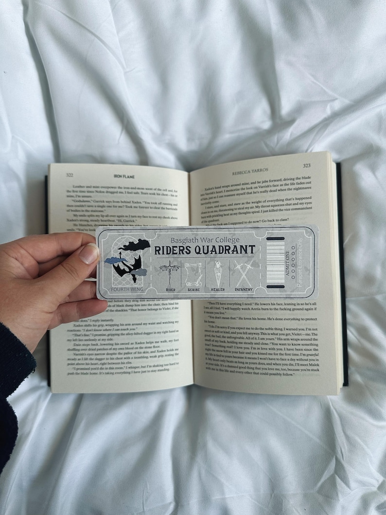 Fourth Wing Inspired Bookmarks | Riders Quadrant | Scribe Quadrant ...