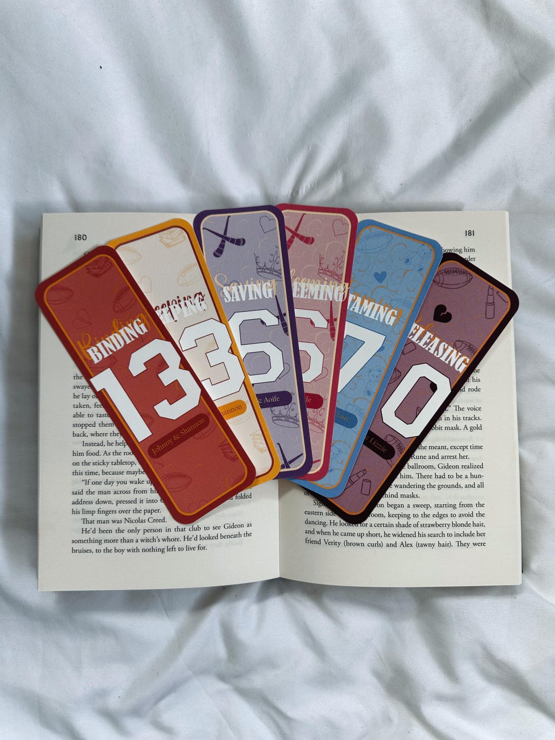 BOYS OF TOMMEN Inspired Bookmarks | Binding 13 | Keeping 13 | Saving 6 ...