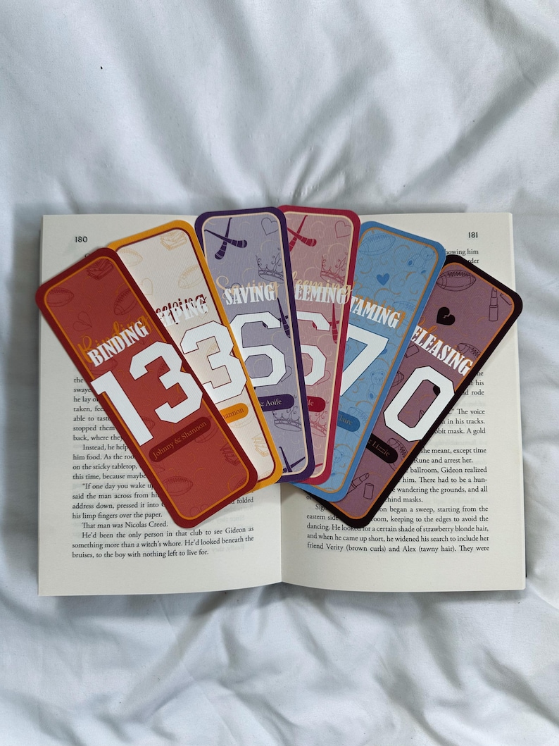 BOYS OF TOMMEN Inspired Bookmarks | Binding 13 | Keeping 13 | Saving 6 ...