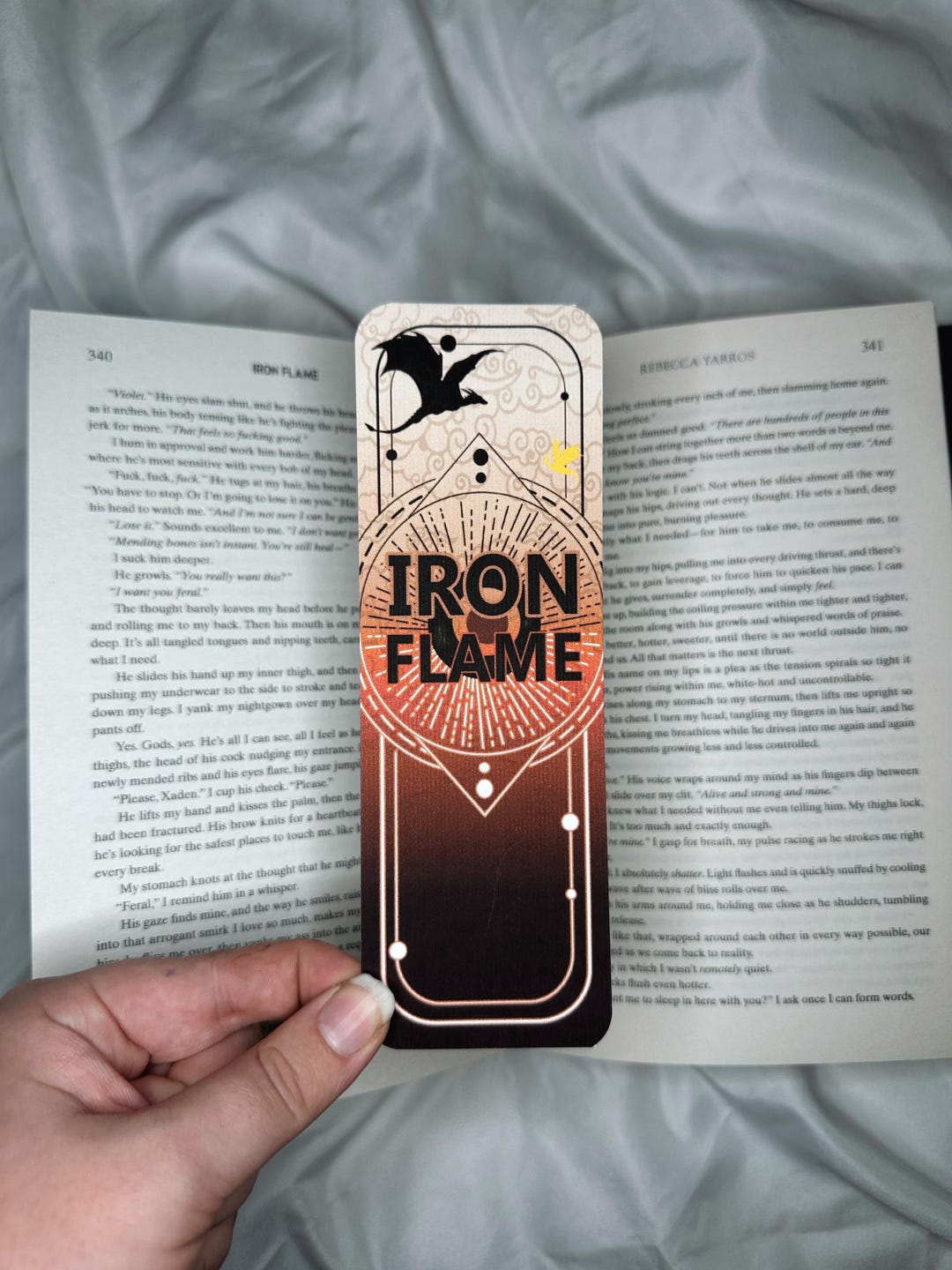 Fourth Wing Inspired Bookmarks IRON FLAME - Etsy