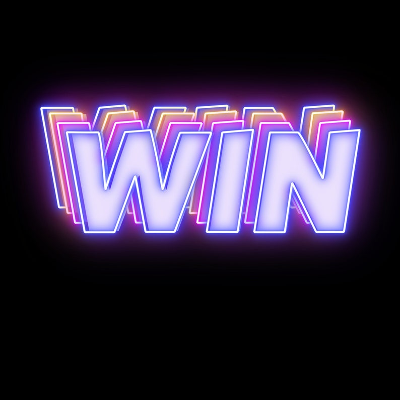 Win Win Win Win LED Neon Wall Sign Neon Light for Home - Etsy