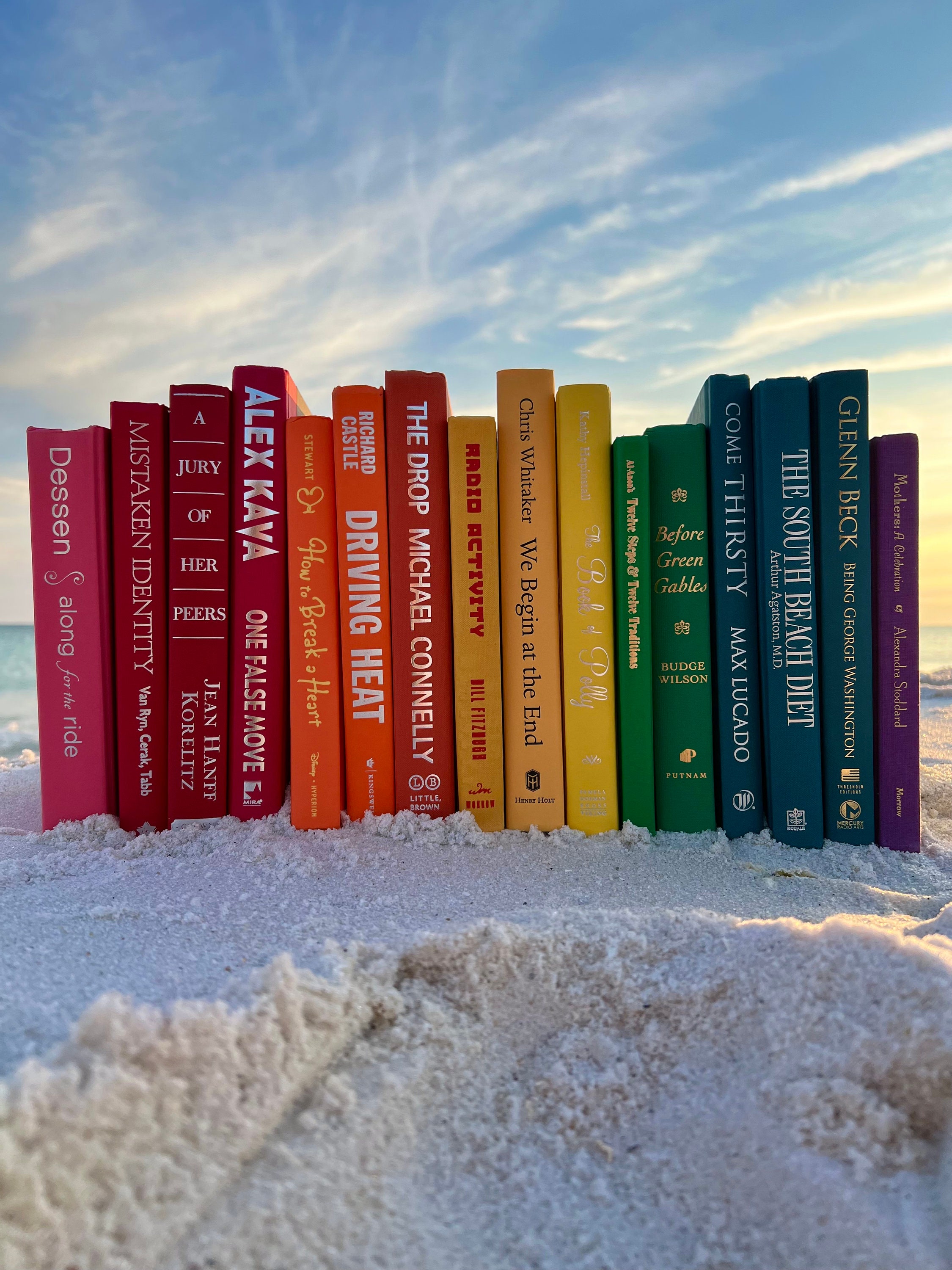 Rainbow Book Decor: Colorful Book Stack for Home Styling - Etsy
