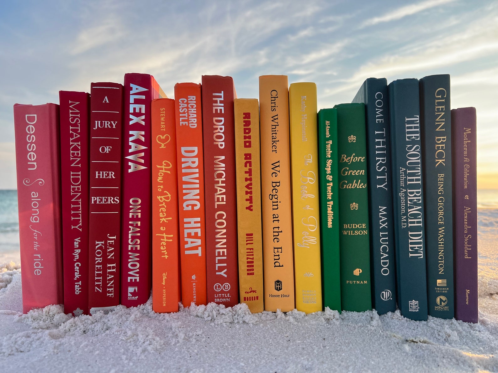 Rainbow Book Decor: Colorful Book Stack for Home Styling - Etsy