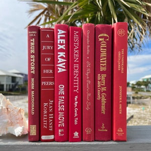 Custom Decorative Books by Color: Colorful Bookshelf Decor - Etsy